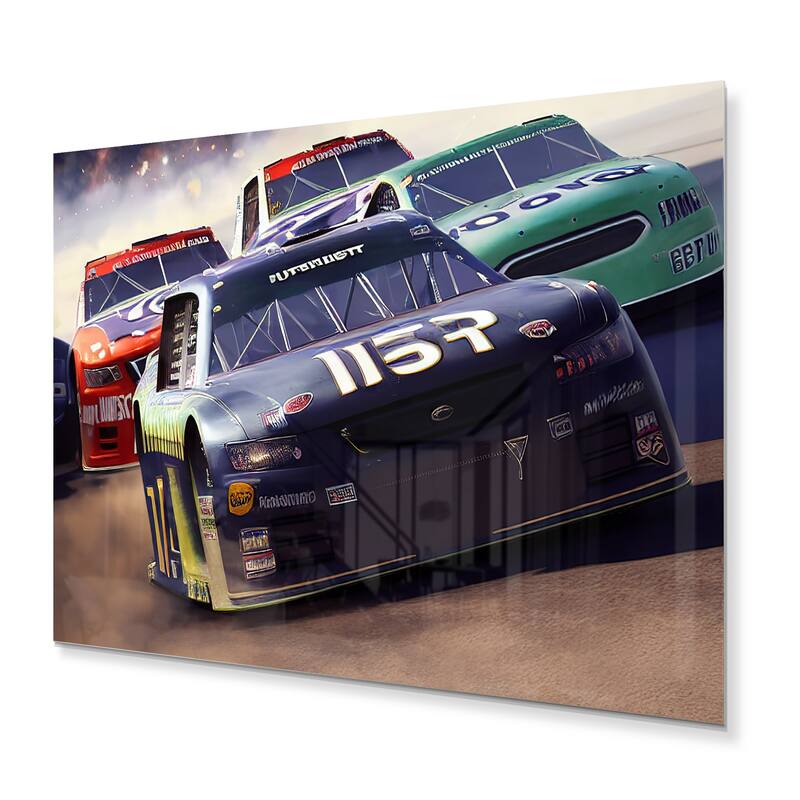 Designart 'Daytona Stock Car Racing Last Lap V' Cars Race Car Nascar ...