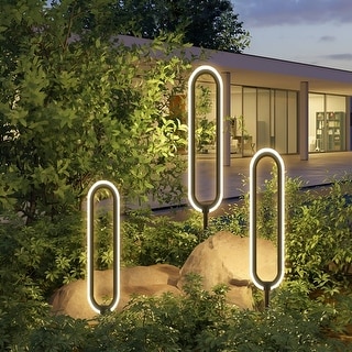 Outdoor Solar Powered Oval Landscape Pathway Light - Bed Bath & Beyond ...
