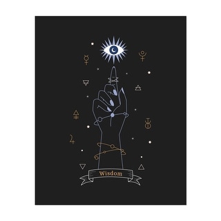 Wisdom Line Drawing Boho Minimal Planets Spiritual Art Print/Poster ...