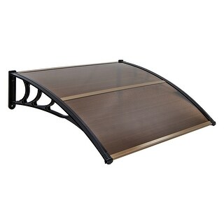 Gymax 48'' x 40'' Patio Awning Canopy Outdoor Window Door Overhang ...