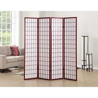4 Panel Oriental Screen Room Screen Wall Divider for Room Separation ...