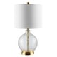SAFAVIEH Lighting 22-inch Lovell Glass Table Lamp - 11" x 11" x 22 ...