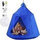 VEVOR Hanging Tree Tent Waterproof Kids Huggle Pod w/LED Rainbow Lights ...