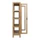 Classic Home Crest 79" Reclaimed Pine Wood Curio Cabinet in Natural ...