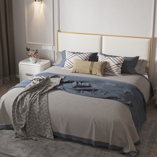 White King-size Sleeping Platform Bed with Steamed Bread Shaped ...