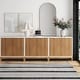 Jasper Modern Sideboard, Kitchen Storage Cabinet with Fluted Doors ...