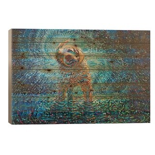 Labrador Jazz Print On Wood by Iris Scott - Multi-Color - Bed Bath ...