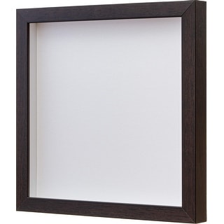 3x3 Brown Walnut Shadow Box Frame | 3/4" of Depth | Includes Hardware ...