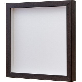 4x4 Brown Walnut Shadow Box Frame | 3/4" of Depth | Includes Hardware ...