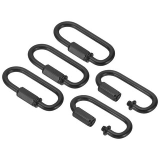5pcs Steel Chain Quick Links Locking Connector Ring Hook Clips - Bed ...