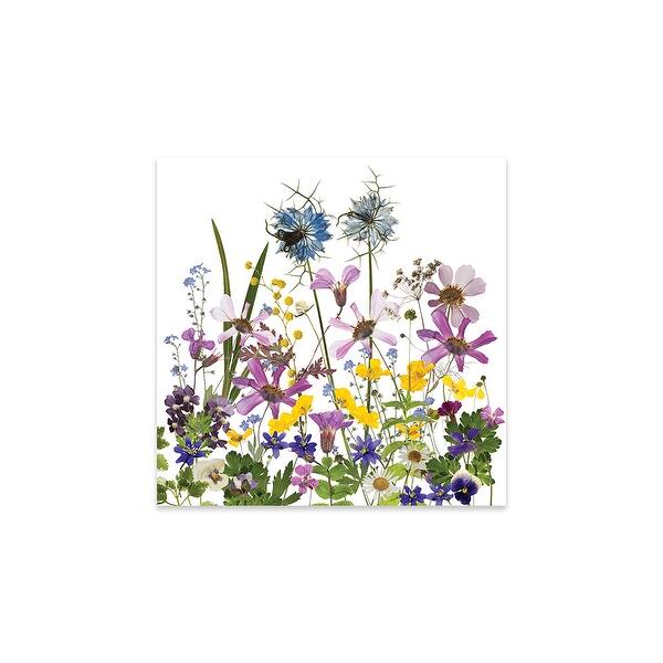 Dried And Pressed Midsummer Flowers Print On Acrylic Glass by UtArt ...