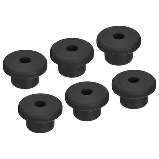 Rubber Grommet Mount Dia Round T Type for Wire, Pipe Protection - Black ...