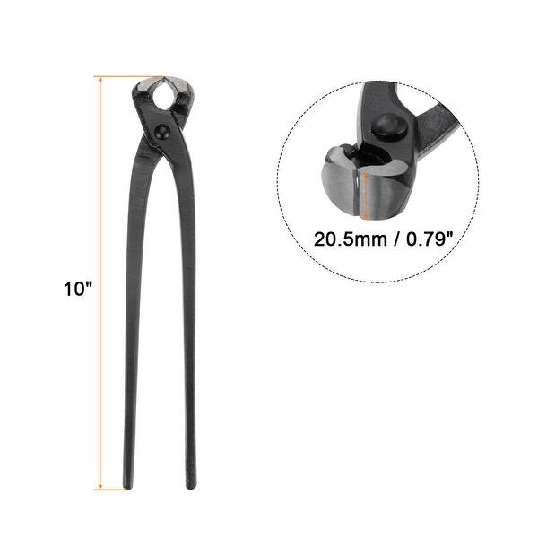 End Cutting Pliers 10" Nail Concreters' Nippers Puller Plier - Black ...