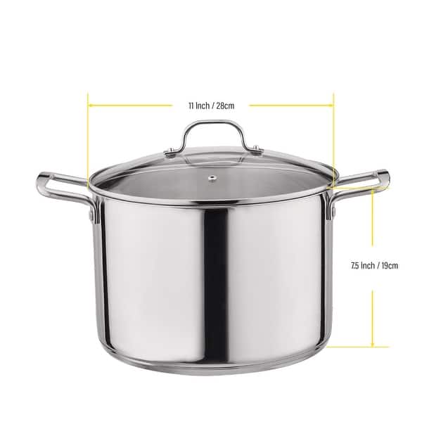 Gourmet Edge - 12 Qt 18/10 Stainless Steel Stock Pot - Bed Bath ...