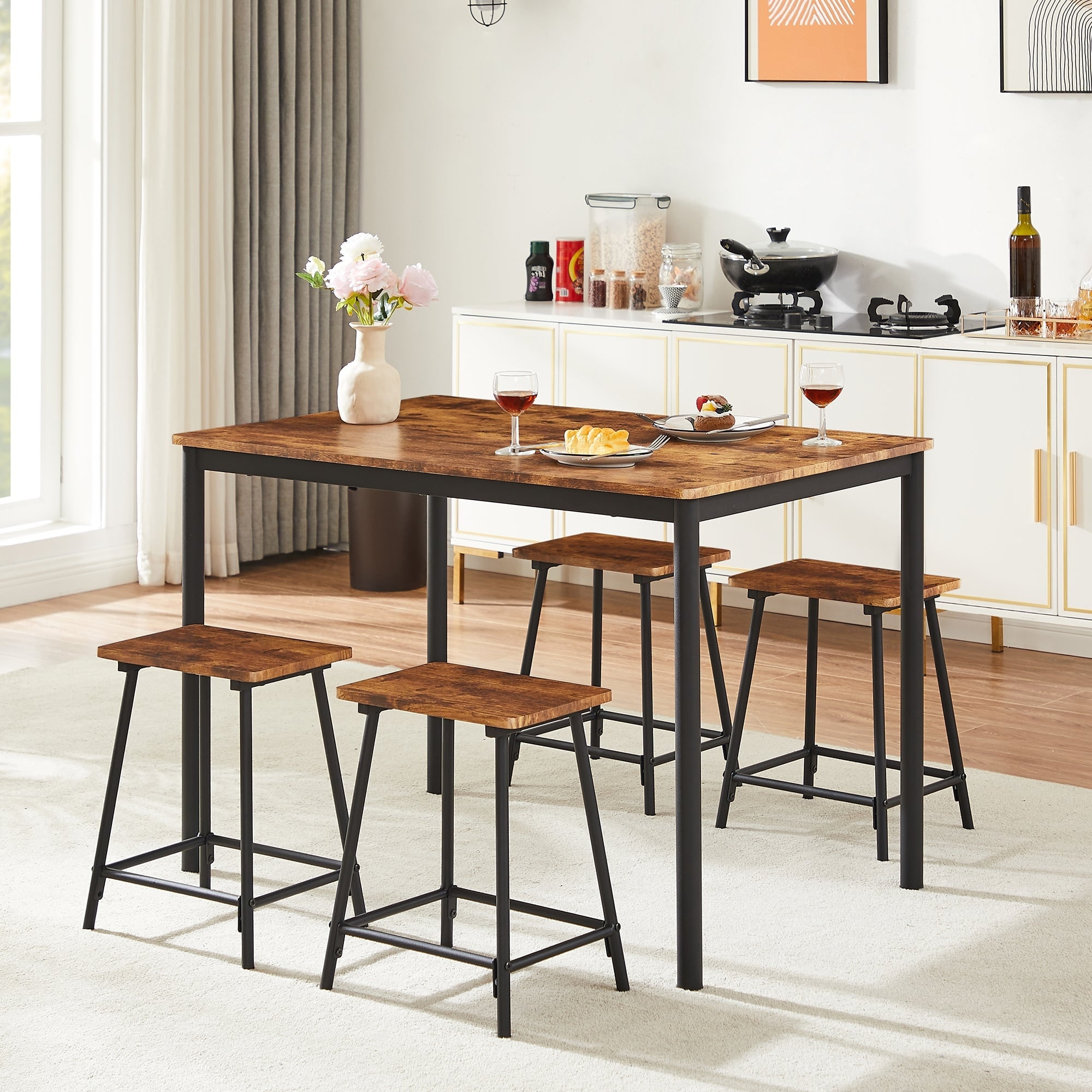 Traditional, 3 and 4 Legs, Metal Dining Sets - Bed Bath & Beyond