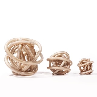 Luxury Lane Hand Blown Infinity Knot Sommerso Art Orbit Glass Ball ...