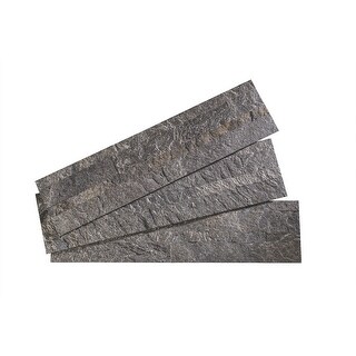 Aspect Peel and Stick Stone Overlay Kitchen Backsplash - Weathered ...