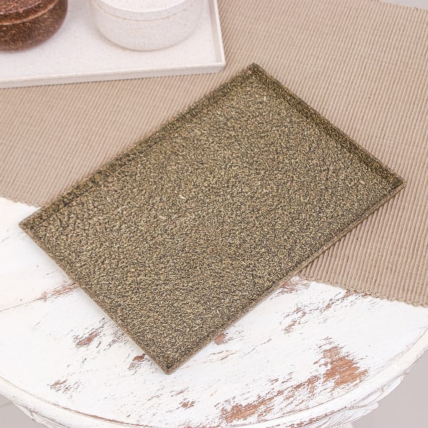 Novica Handmade Dark Green Environment Recycled Rice Husk Bio-Composite ...