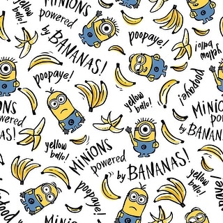 Minions Powered By Bananas Peel and Stick Wallpaper by RoomMates - Bed ...