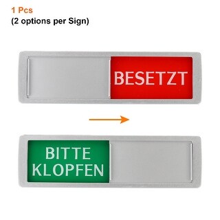 7"x2" Please Knock/Busy Sign, Magnetic Adhesive Back Slide Door Sign ...