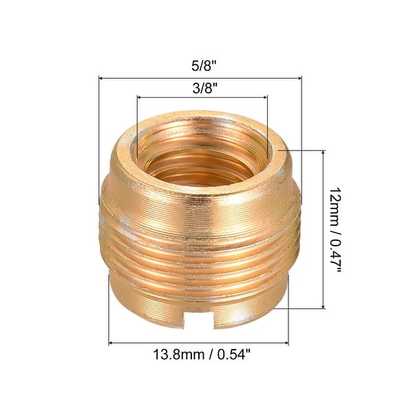 3/8" Female to 5/8" Male 0.47" Convert Screw Adapter for Mic Camera ...