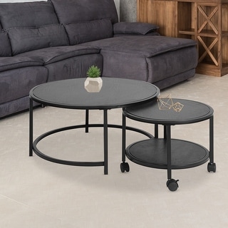 Brenda 2 Nesting Coffee Table - 31.50"x31.50" - Bed Bath & Beyond ...