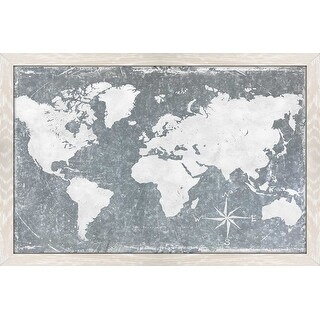 "Galvanized Map" by CAD Designs Print on Acrylic - Bed Bath & Beyond ...