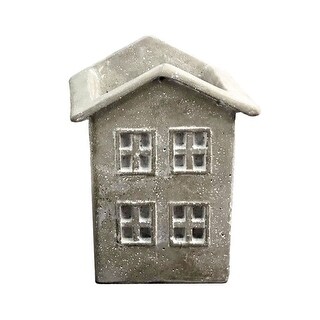 2pcs set Cement Cottage Planter - 5.5" x 6" x 7"h - Bed Bath & Beyond ...