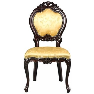 Design Toscano Lady Ambrose Shield Back Accent Chair: Set of Two - Bed ...