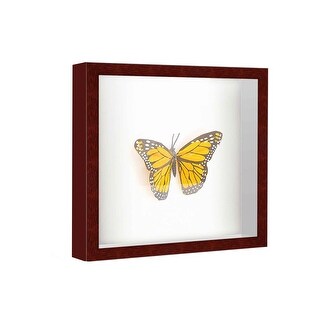 9x9 Shadow Box Frame Brown | 1.625 inches Deep Real Wood Traditional ...