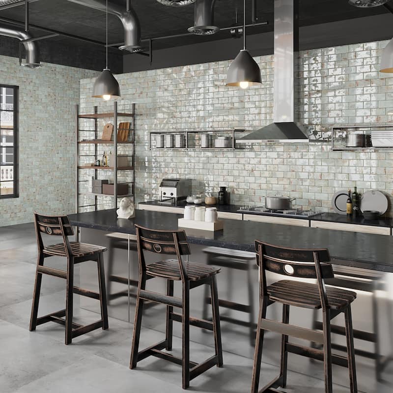 Merola Tile Biarritz Green 3" x 12" Ceramic Wall Tile - Overstock ...