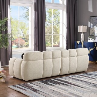 87.4'' 3 Seater Sofa Couch With Human Body Structure,With Two Pillows ...