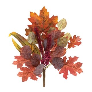 Mixed Fall Foliage Leaf Pick (Set of 6) - Bed Bath & Beyond - 37922453