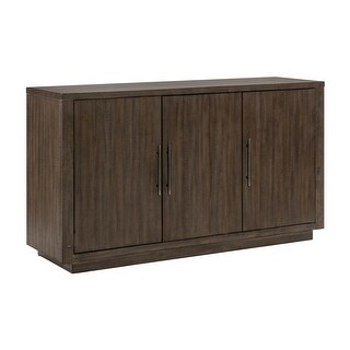 Olia 60 Inch Sideboard Buffet Server, 3 Cabinets, Adjustable Shelves ...