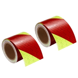 Reflective Tape, 2 Roll 10 Ft x 2-inch Safety Tape, Fluorescent Yellow ...