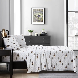 Baltimore Ravens NFL Licensed "Scatter" Sheet Set - Bed Bath & Beyond ...