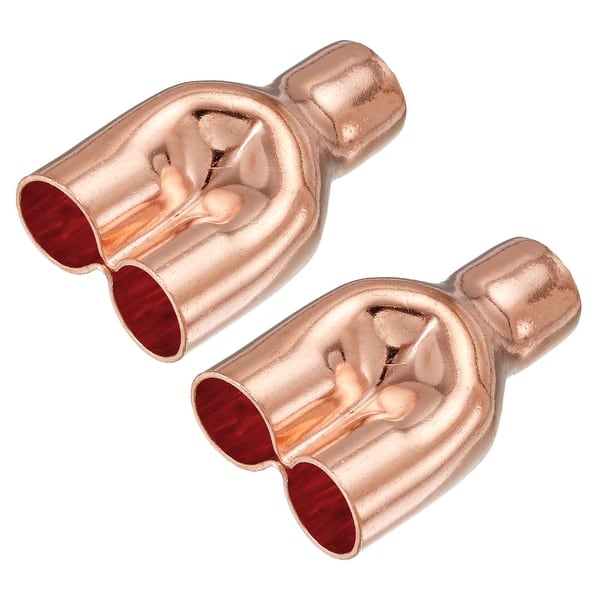 2pc Tee Y Type Copper Fitting Welding Joint Split Union Intersection 5/ ...