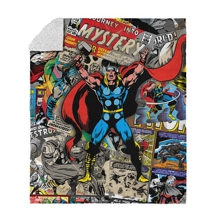 Marvel Thor Silk Touch Sherpa Throw Blanket - Bed Bath & Beyond - 42566725