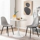 32 Inch Modern Tulip Round Dining Table with MDF Top - 32" x 30" (Dia x ...