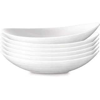 Set of 6 Opal Glass Pasta Bowls 9" x 7.75" - Bed Bath & Beyond - 40911472