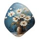 White Daisy Efflorescence Bouquet Serenity - Daisies Large Wall Clocks ...