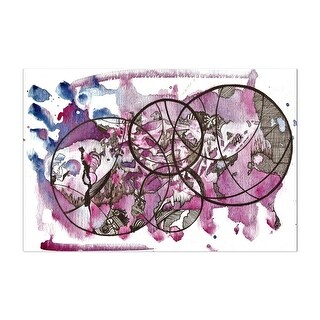Wandering Drawing Abstract Watercolor Art Print/Poster - Bed Bath ...