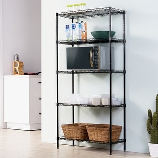 5 Tier Storage Rack Wire Shelving Unit Storage Shelves - Bed Bath ...