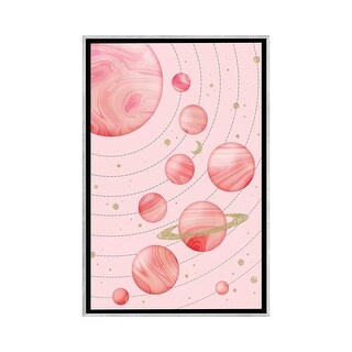 iCanvas "Pink Solar System" by Emanuela Carratoni Framed - Bed Bath ...