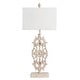 Sheridan 33" Table Lamp with Linen Drum Shade, White - Set of 2 - Bed ...