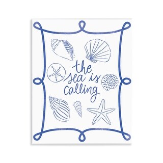 Stupell Sea Is Calling with Shells Wall Plaque Art Design By Taylor ...