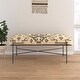 Sevita Black/Cream Southwestern Indoor Bench - 48" L x 18" W x 18" H ...