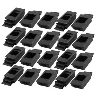 Closet Cabinet Wardrobe Fittings Plastic Sliding Latch Black 20pcs ...