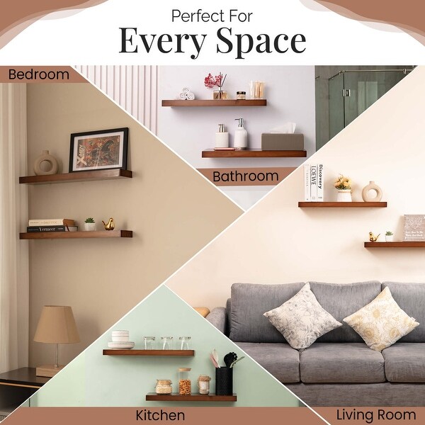 Bedroom wooden shelves store