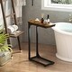 Narrow C Shaped Side Table Set of 2 Living Room Sets Slim Couch Tray ...